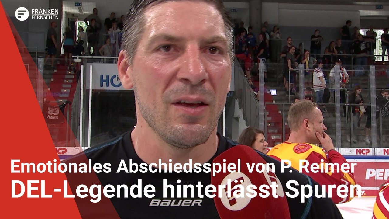 DEL-Legende Patrick Reimer: Emotionales Abschiedsspiel in Nürnberg - YouTube