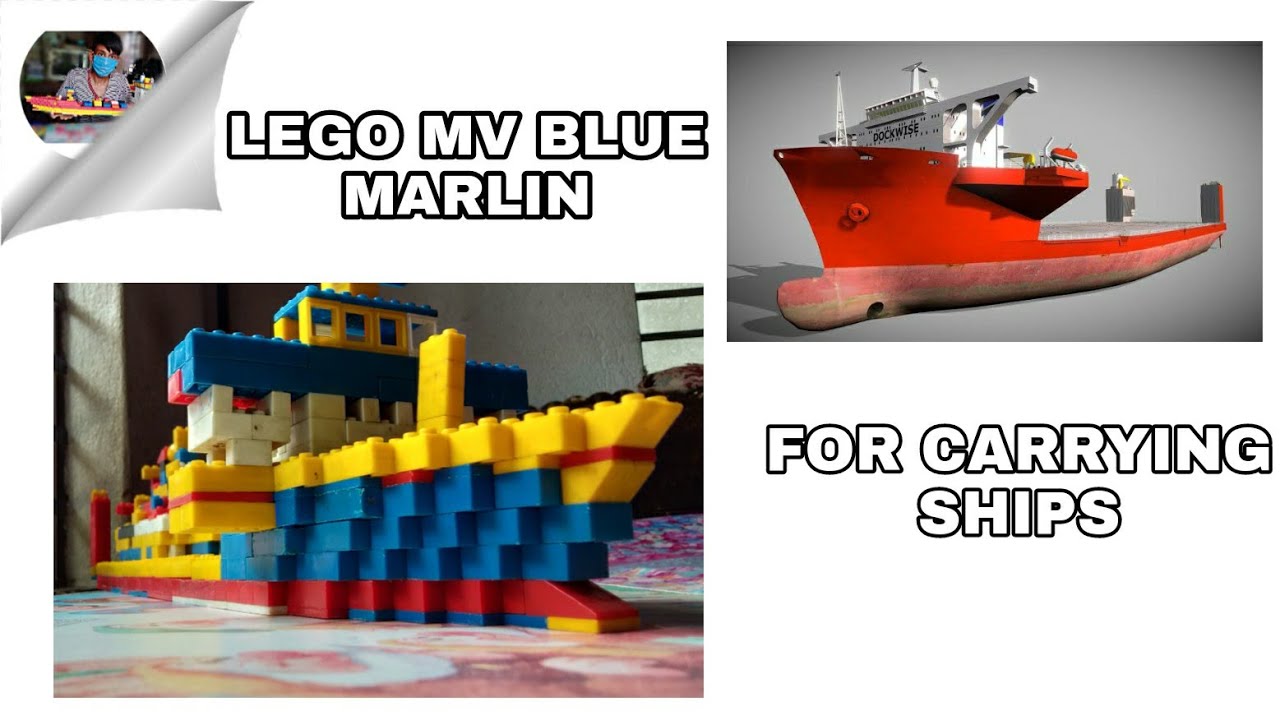 LEGO MV BLUE MARLIN SHIP CARRIER SHIP MOC - YouTube