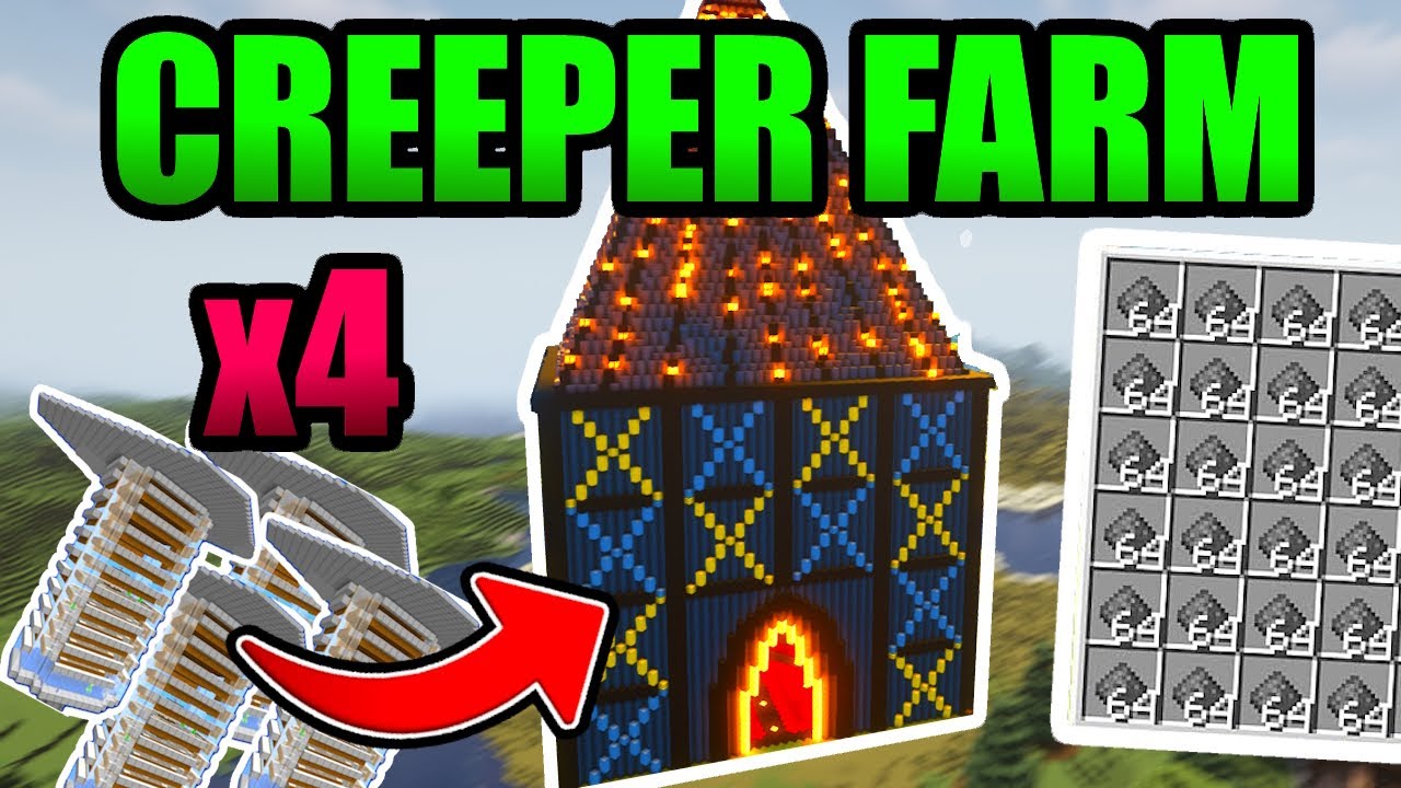 Transforming my ULTIMATE Creeper Farm into a MEGA CASTLE in Minecraft 1 ...