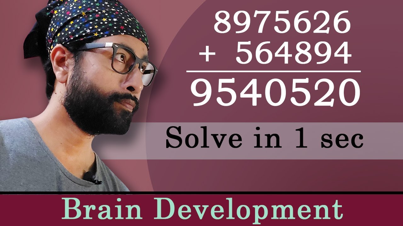 Fastest method to do Addition | Save time | Brain development - YouTube
