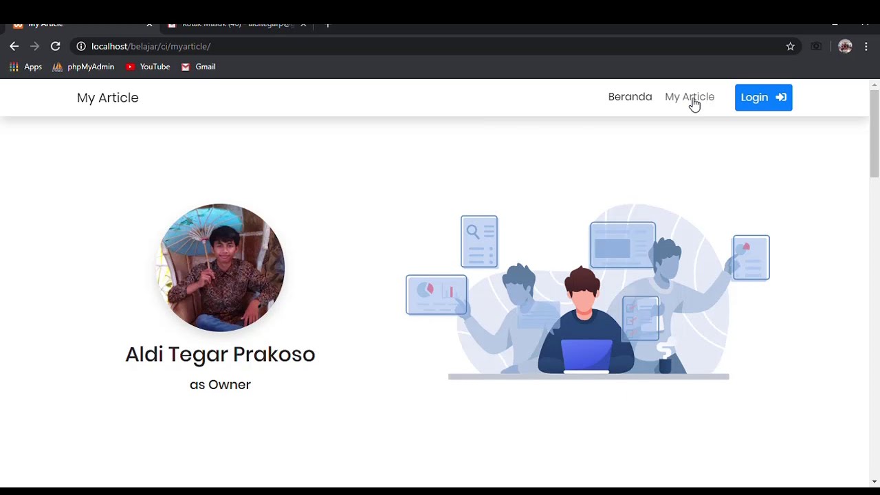 Web CMS Sederhana menggunakan CodeIgniter 3 - YouTube