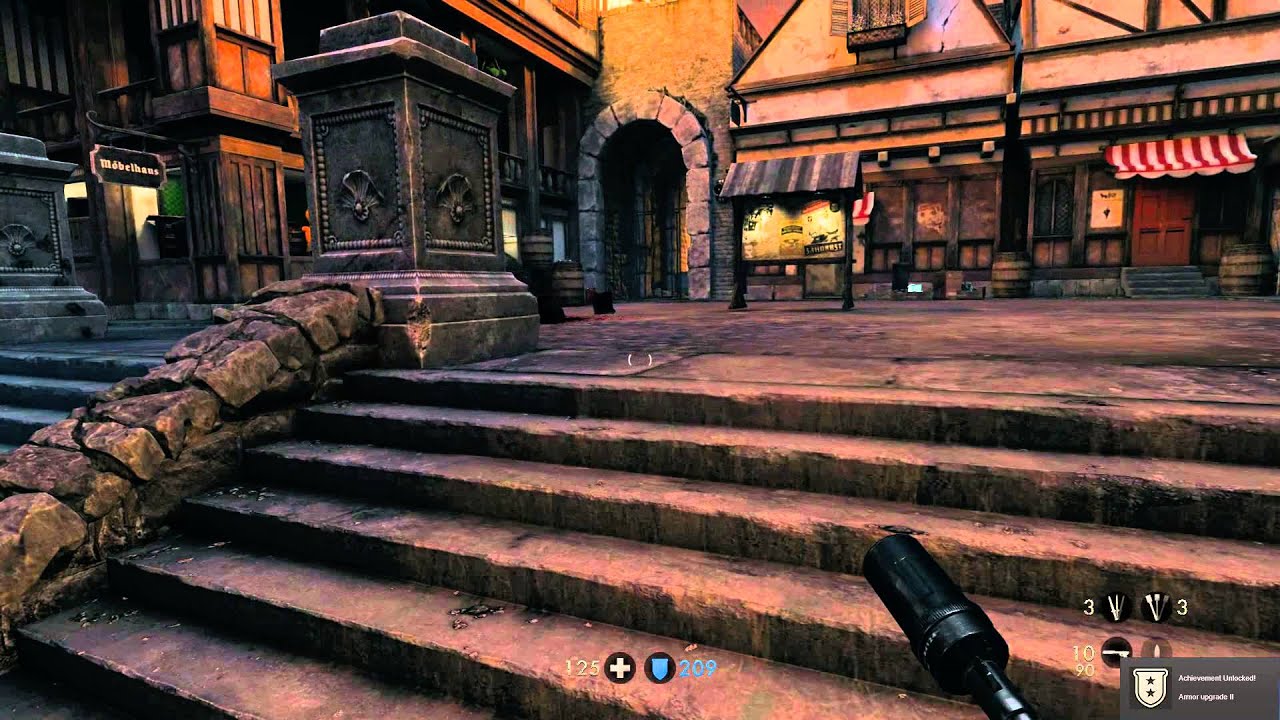 Wolfenstein The Old Blood - how to get 200 armor - YouTube