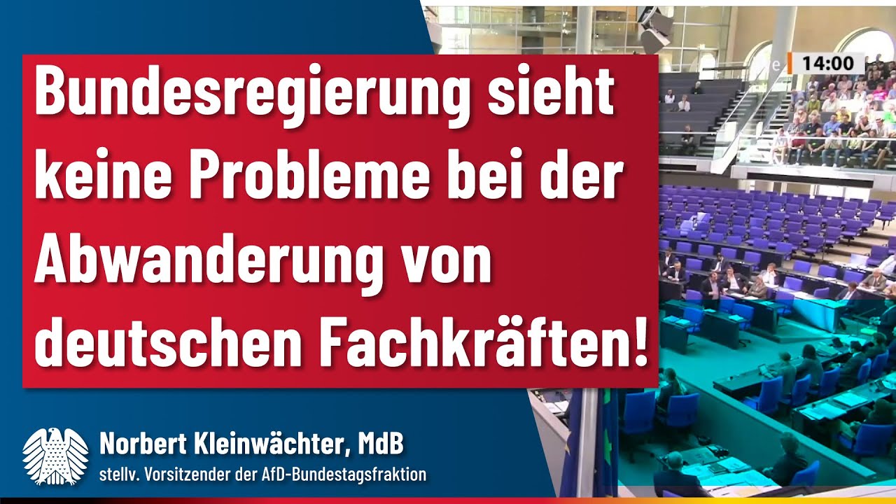 Bundesregierung sieht keine Probleme bei der Abwanderung von deutschen ...