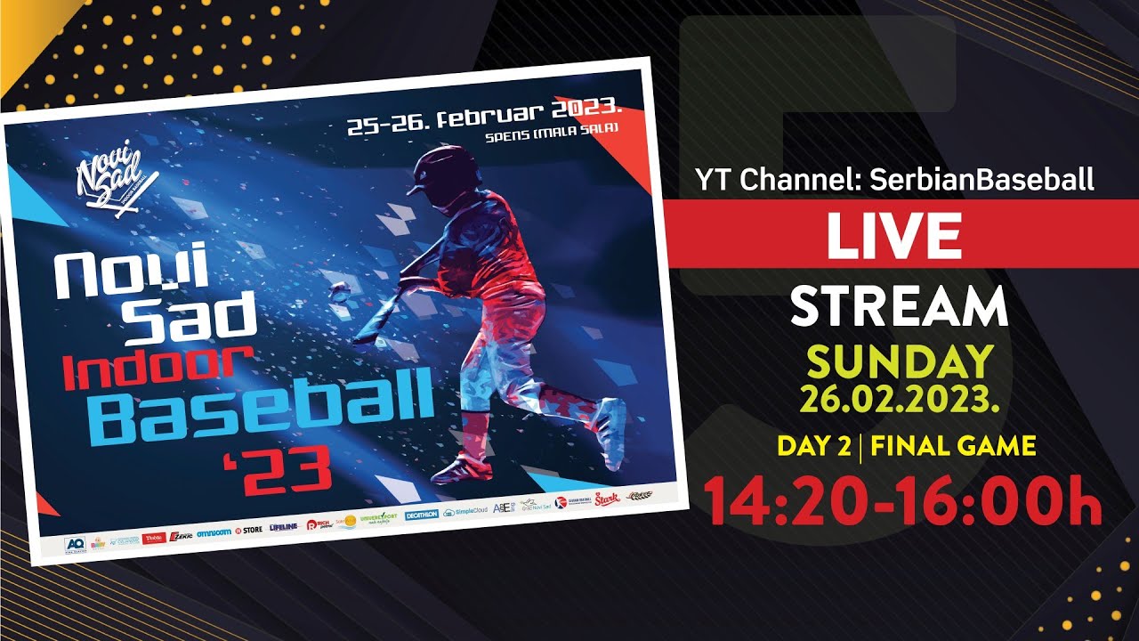 LIVE | DAY 2 | FINAL GAME & 3rd PLACE GAME | NOVI SAD INDOOR BASEBALL ...