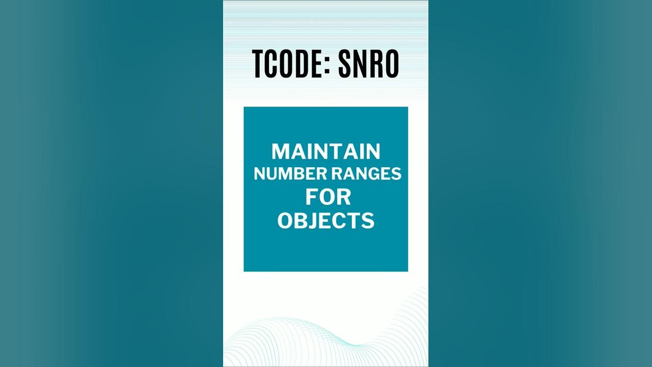 SAP QM | How to Maintain Number Ranges for Business Objects | TCODE : SNRO | SAP Quality ...