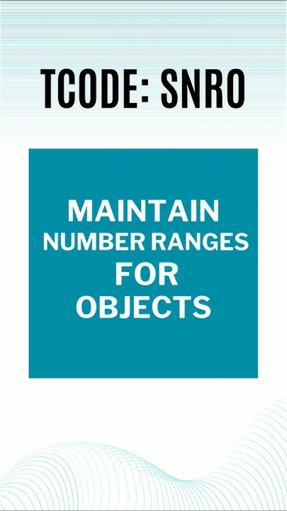 SAP QM | How to Maintain Number Ranges for Business Objects | TCODE : SNRO | SAP Quality ...