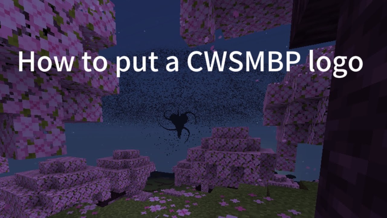 How to put a CWSMBP logo on a Minecraft screenshot photo - YouTube