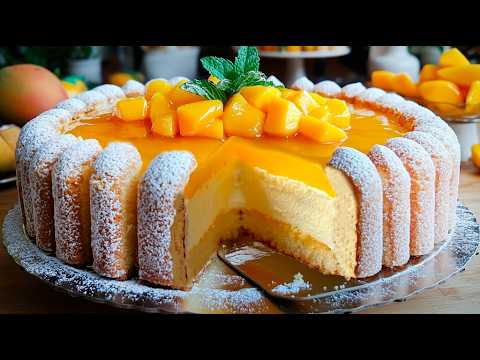 So lecker! Kein Backen und zuckerfrei! Ein Mangokuchen, den man am liebsten jeden Tag essen möchte.