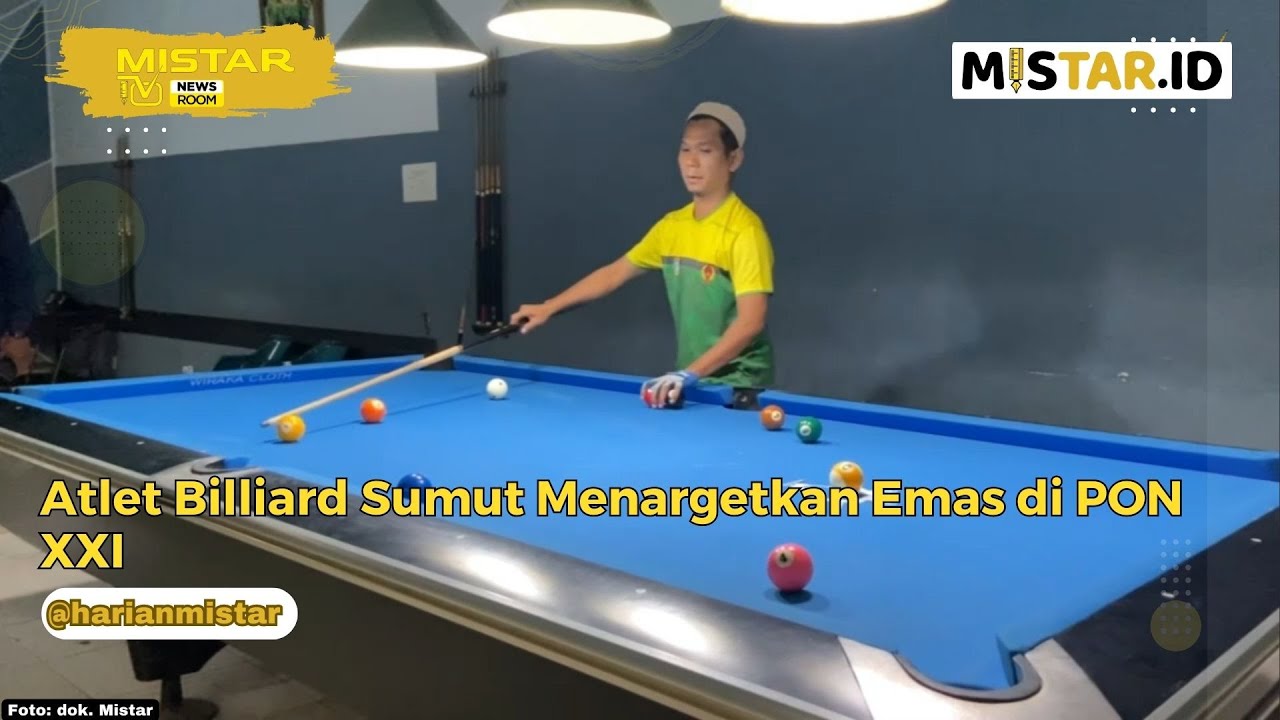 Atlet Billiard Sumut Menargetkan Emas di PON XXI - YouTube
