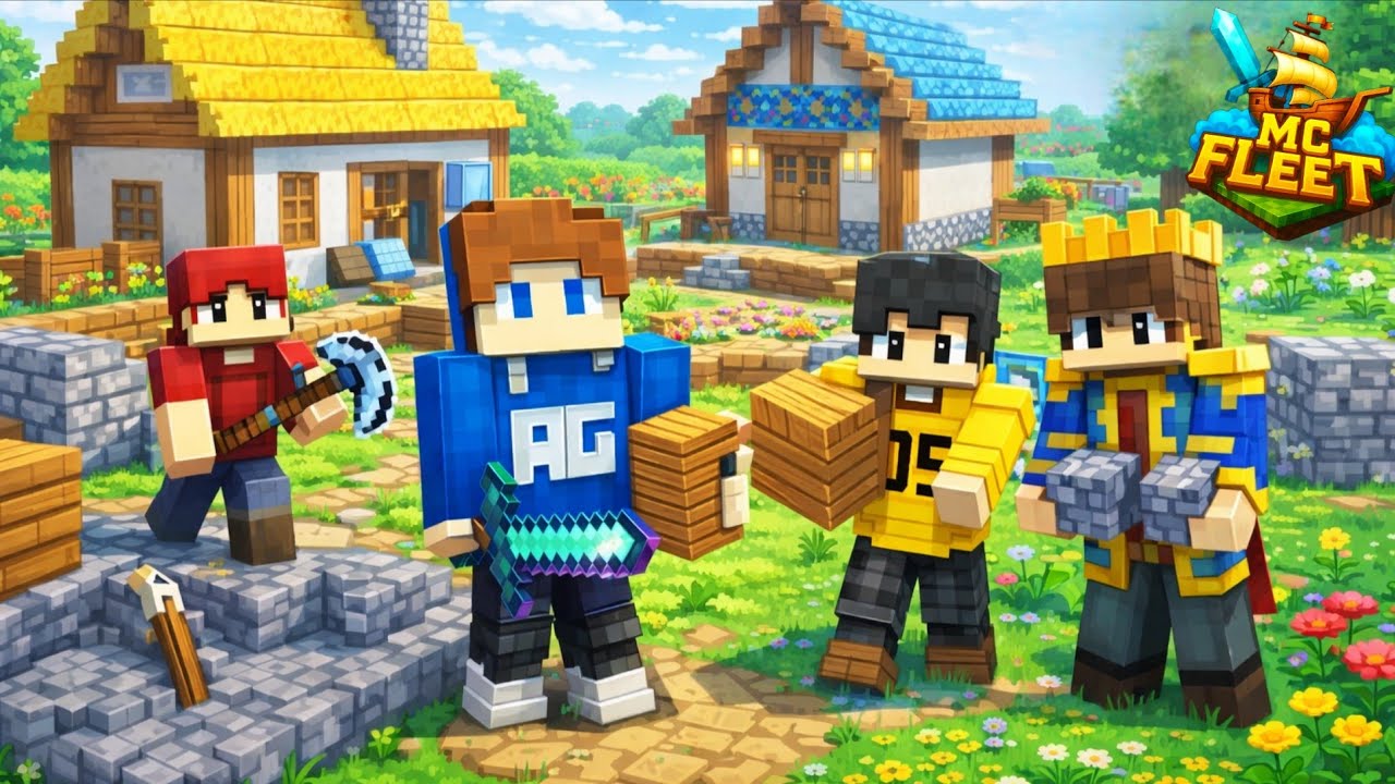 🛑 Transformed Village 🏗️ In MC Fleet | Aneeq Gamer's | @GamerFleet ...