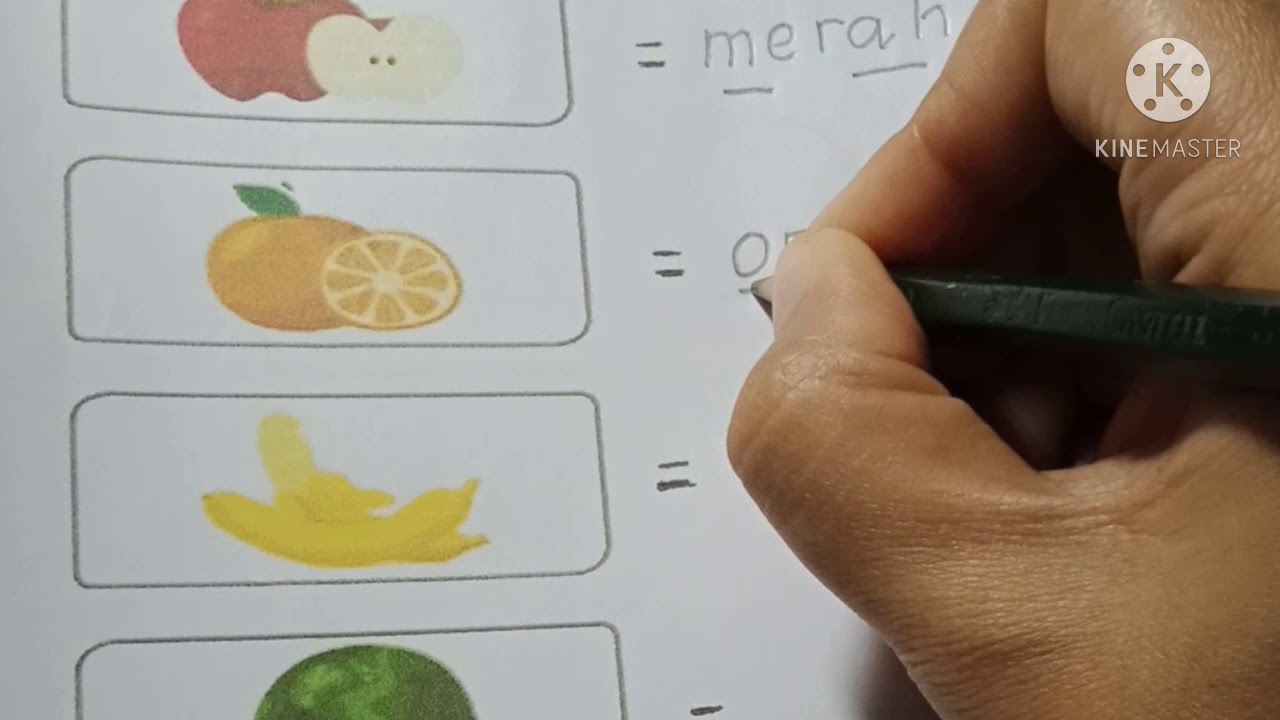 Mengenal warna buah buahan - YouTube