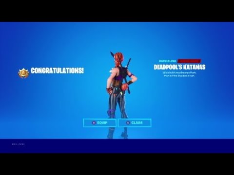 How to Unlock Deadpool’s Katana Backbling in Fortnite Chapter 2 - YouTube