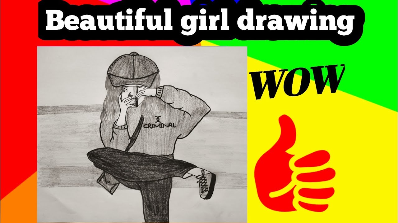 Beautiful girl drawing^ How to draw a girl - YouTube