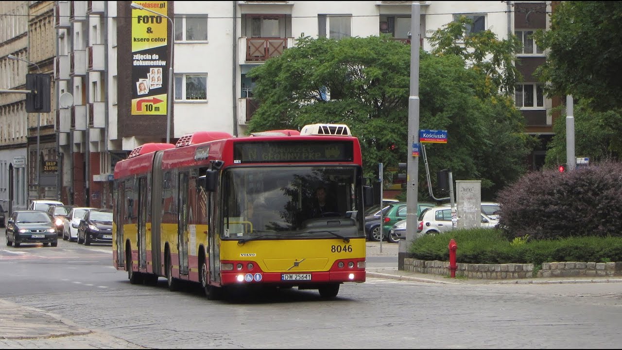 Volvo 7000A #8046 [*] @ MPK Wrocław, 103 - YouTube