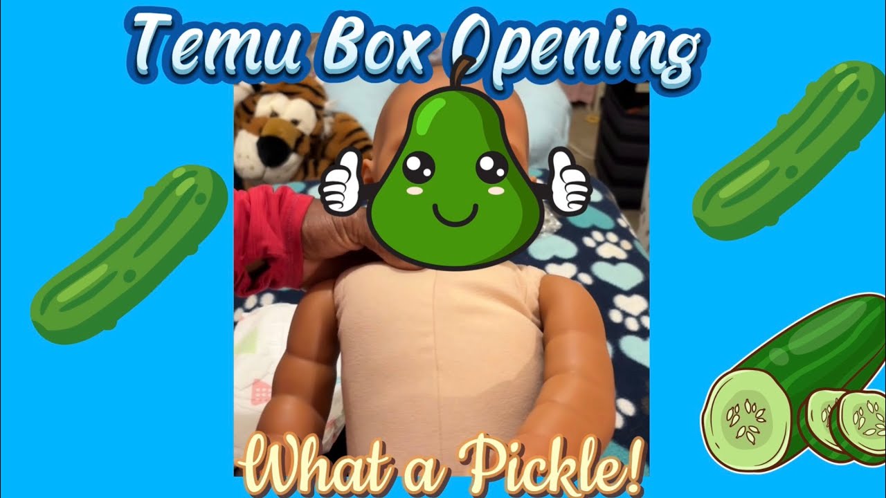 Meet My New Temu Pickle Boy (AA Version)! 💚Box Opening! Makeover Series ...