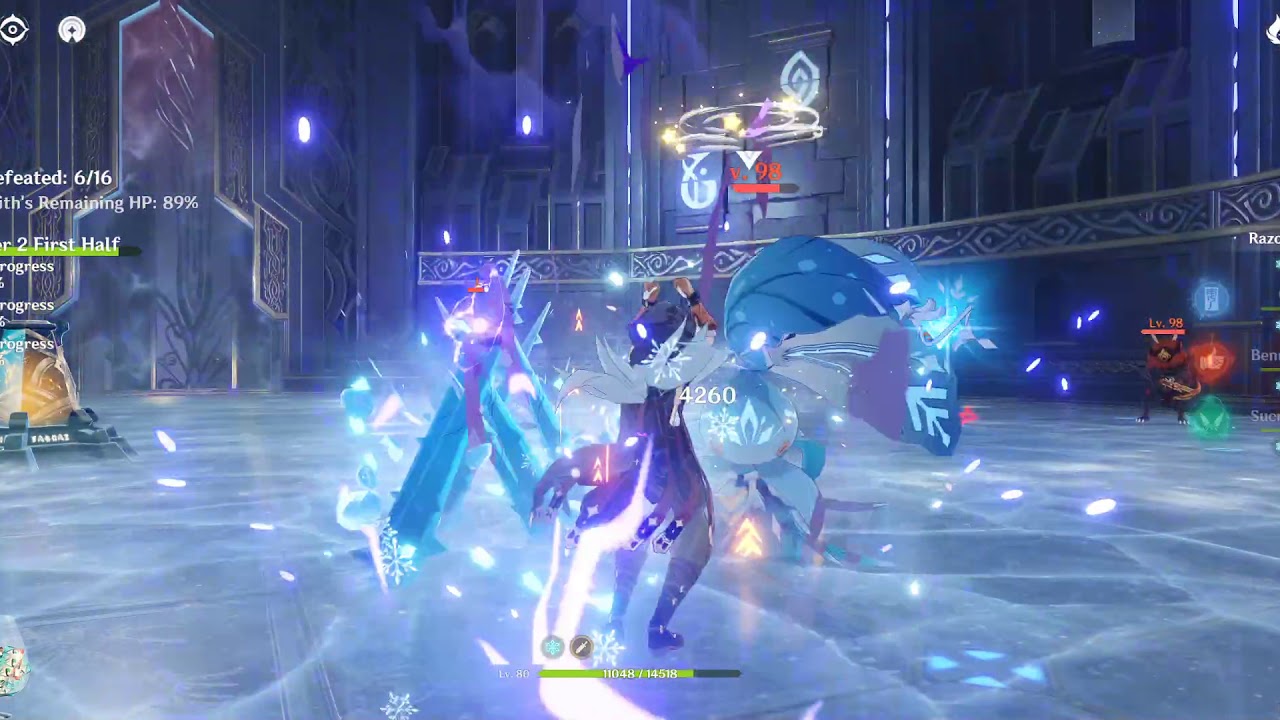 Genshin Impact - Spiral Abyss Floor 12 Chamber 2 - 3/3 Stars - YouTube