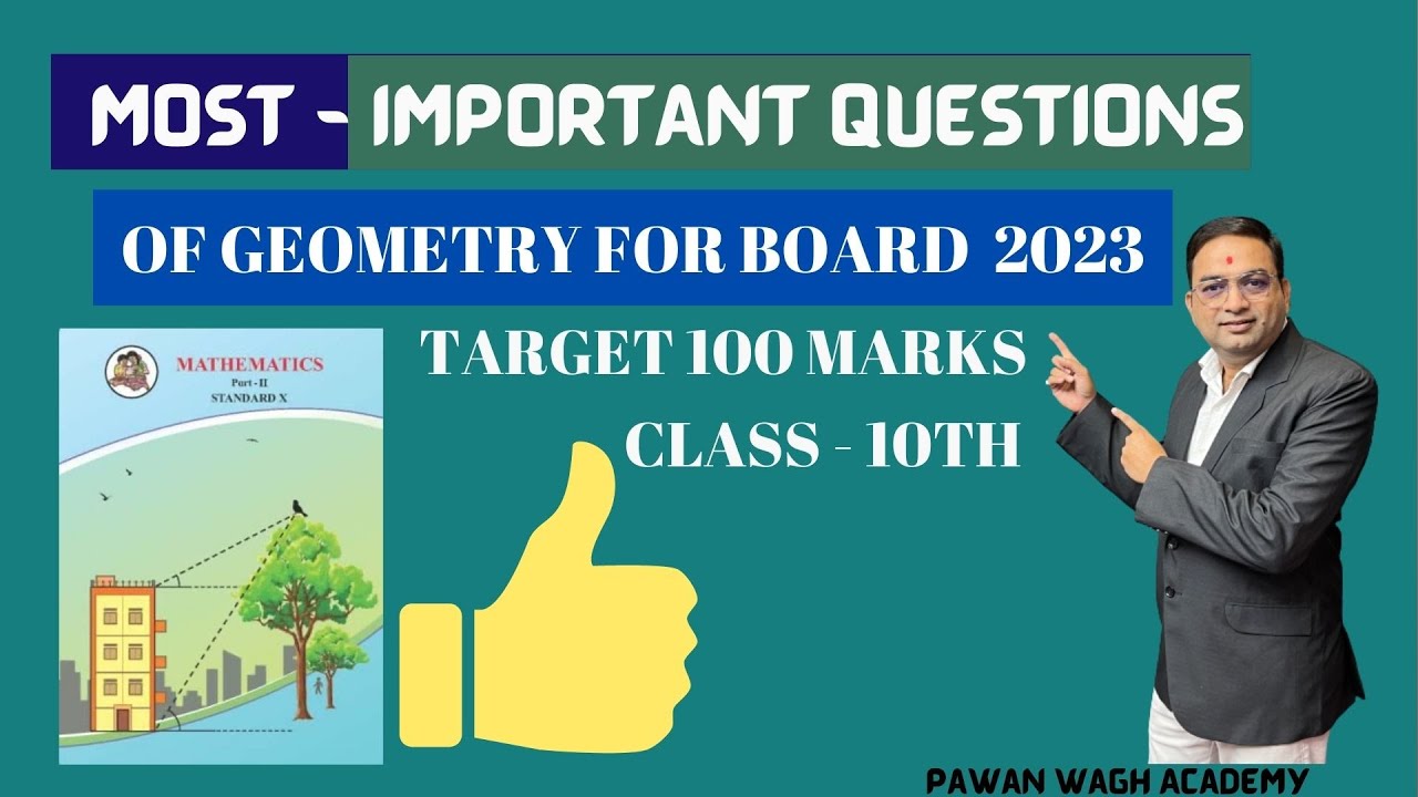 MOST IMPORTANT QUESTIONS OF GEOMETRY CLASS 10TH FOR BOARD 2023 - YouTube