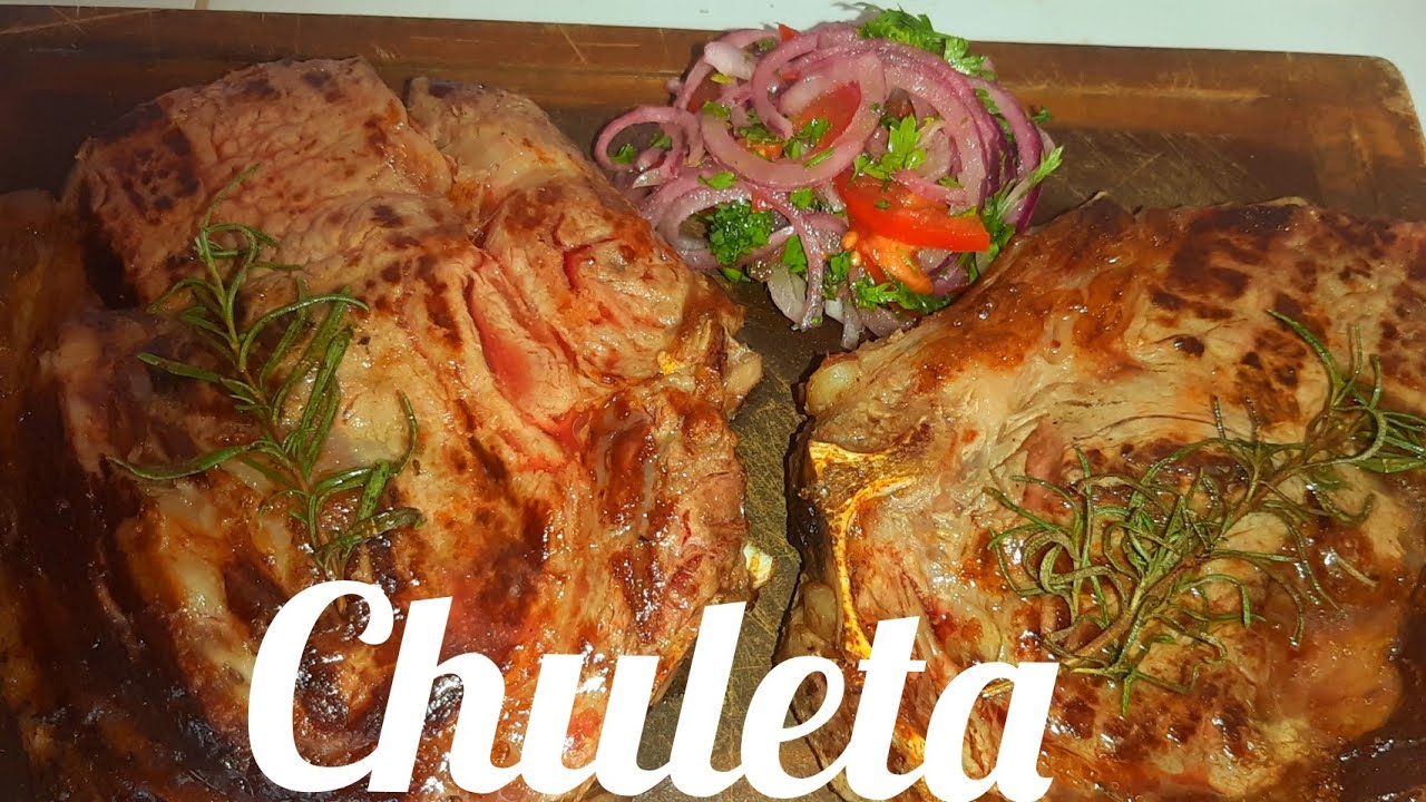 CHULETA A LA PARRILLA - YouTube