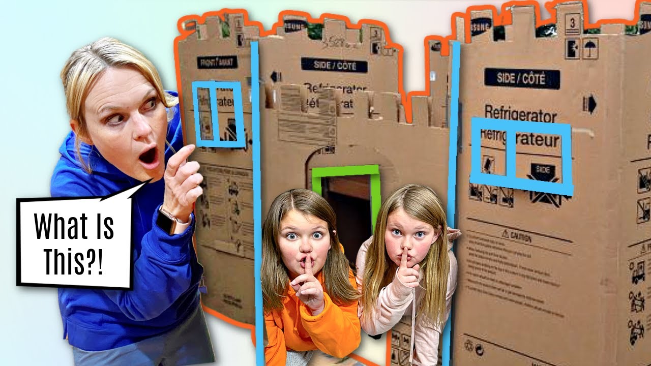 World's Largest BOX FORT MAZE Tour! - YouTube