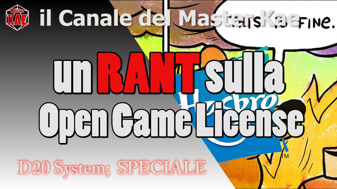 una RANT sulla Open Game License - YouTube