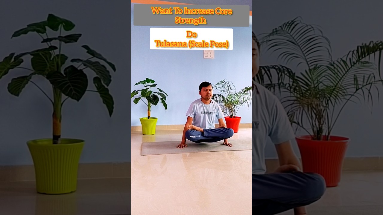 Want To Increase Core Strength।Do Tulasana (Scale Pose)। #yogapostures ...