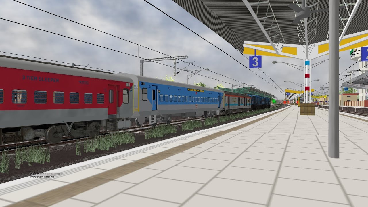 16263 - Tuticorin Express - part 2 (OpenRails/MSTS) - YouTube