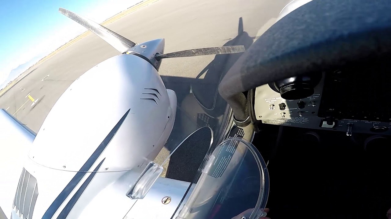 DA42 Variable Elevator Backstop and Engine Start - YouTube