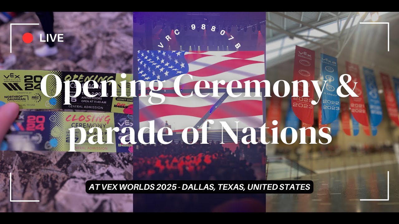 🔴 Opening Ceremony & Parade of Nations | Live at Vex Dome 2025 - YouTube