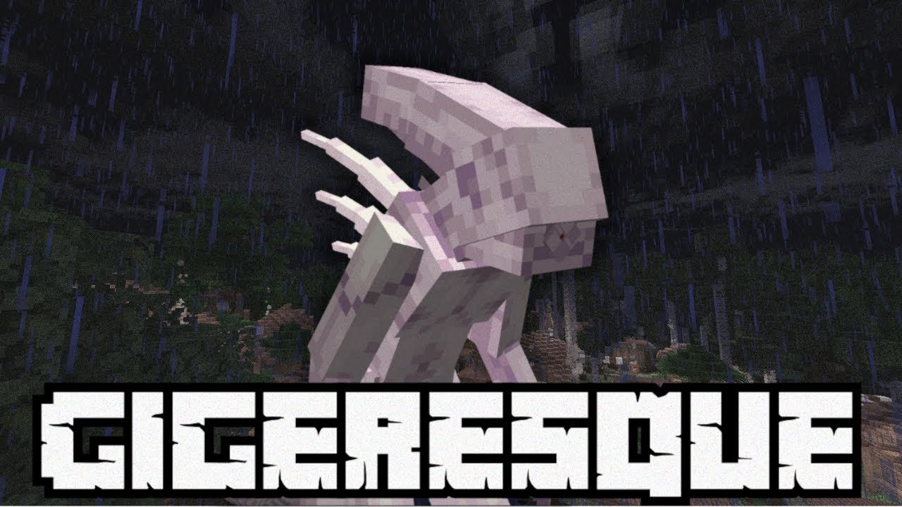 THE NEOMORPH AND SPOOKY XENOS - Gigeresque mod Minecraft - YouTube