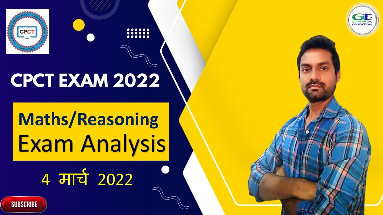 CPCT Exam 2022 || maths/reasoning || 4 march 2022 exam analysis || # ...