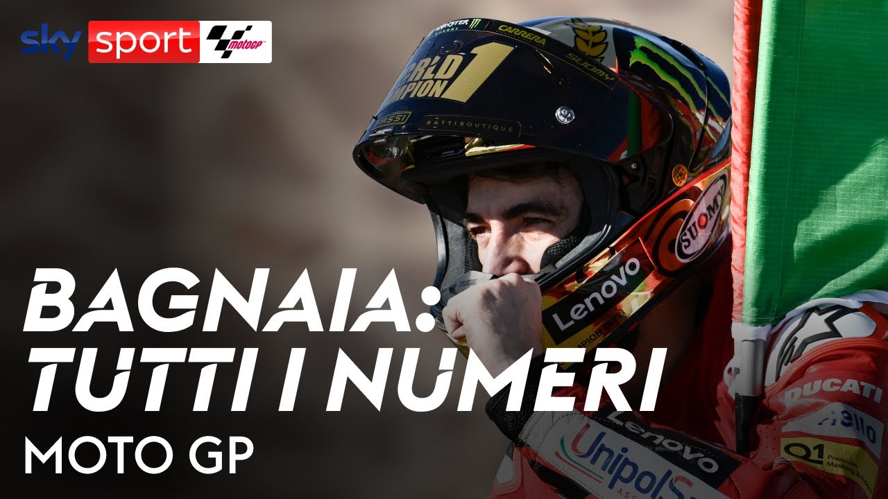 Bagnaia, tutti i numeri del campione del mondo MotoGP - YouTube