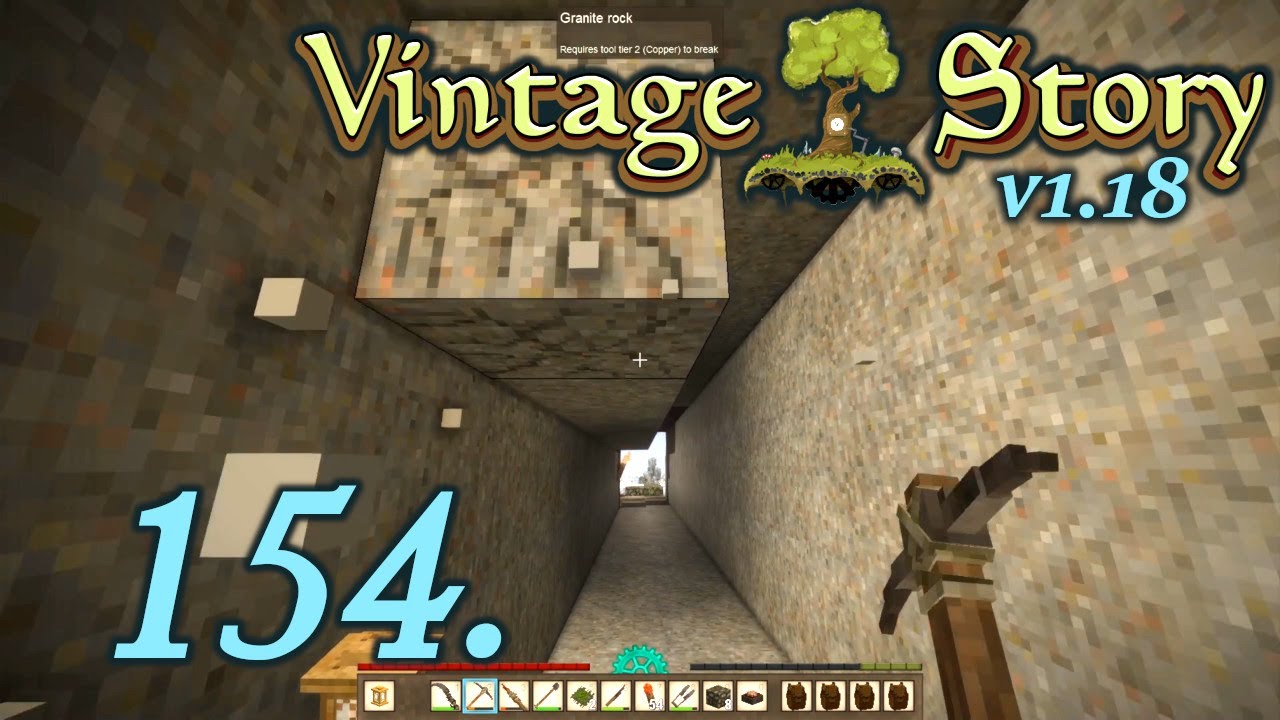 Digging a Tunnel - Let's Play Vintage Story 1.18 Part 154 - YouTube