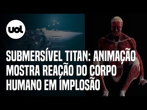 Submarino Titan: Animação simula reação do corpo humano em implosão do submersível