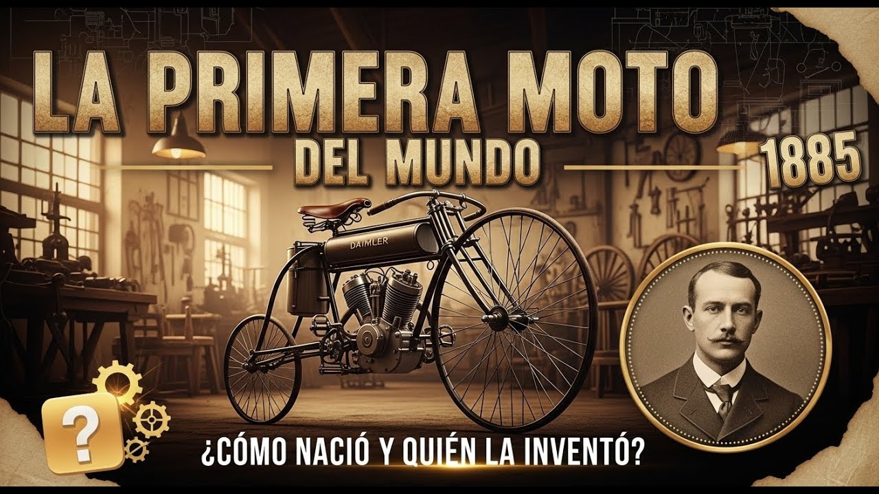 La Primera Moto del Mundo: ¿Cómo Nació y Quién la Inventó? - YouTube