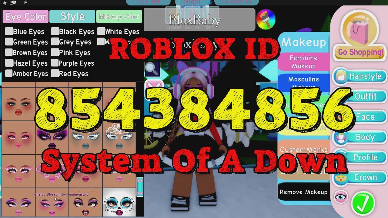 SYSTEM OF A DOWN Roblox Song Codes - YouTube