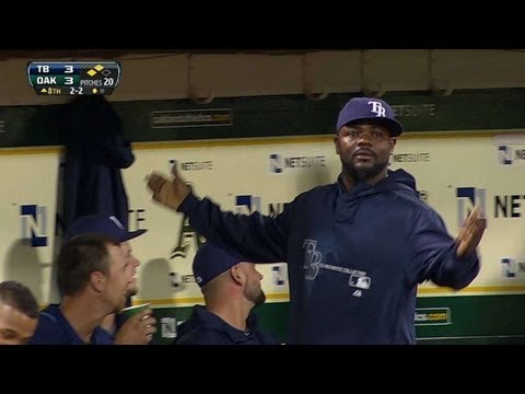 Rays celebrate Fernando Rodney's rescue from dugout bathroom (Video)