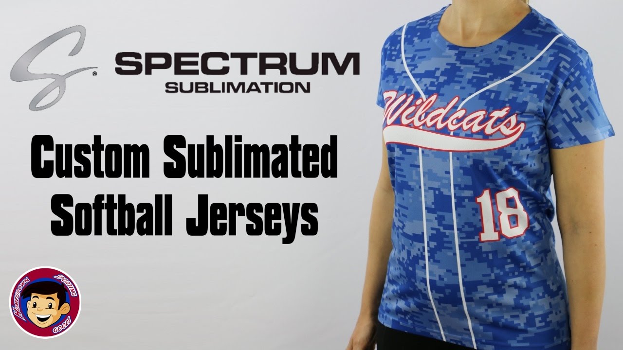 Spectrum Sublimated Softball Jerseys - Homegrown Sporting Goods - YouTube