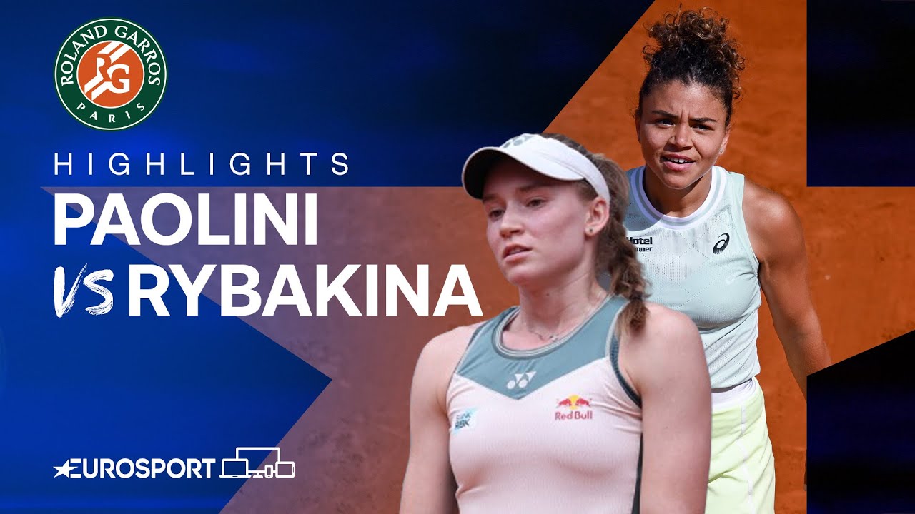 Jasmine Paolini vs Elena Rybakina | Quarter-Final | French Open 2024 ...