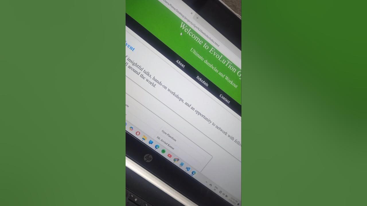 Day 16 Simple Gym Website Using Html Css And Javascript Web Development Project Coding