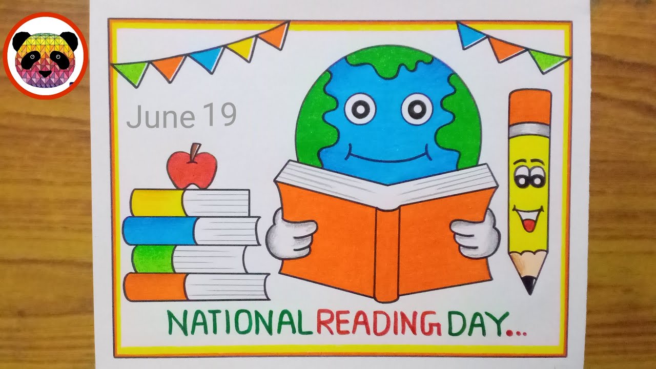 National Reading Day Drawing / Vayana Dinam Poster / Vayana Dinam ...
