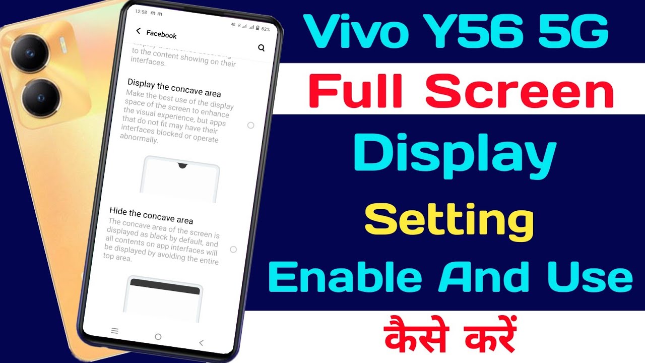 Vivo Y56 Full Screen Display Setting ll How To Enable Full Screen ...