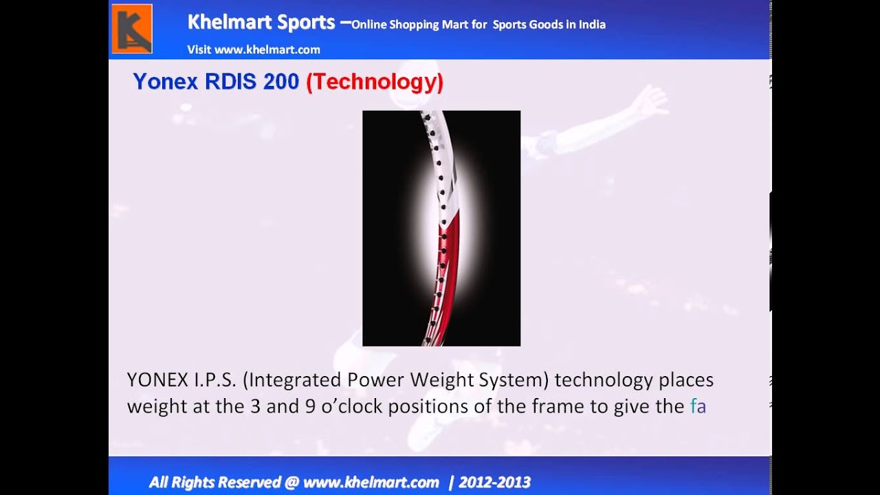 Yonex RDIS 200@khelmart - YouTube