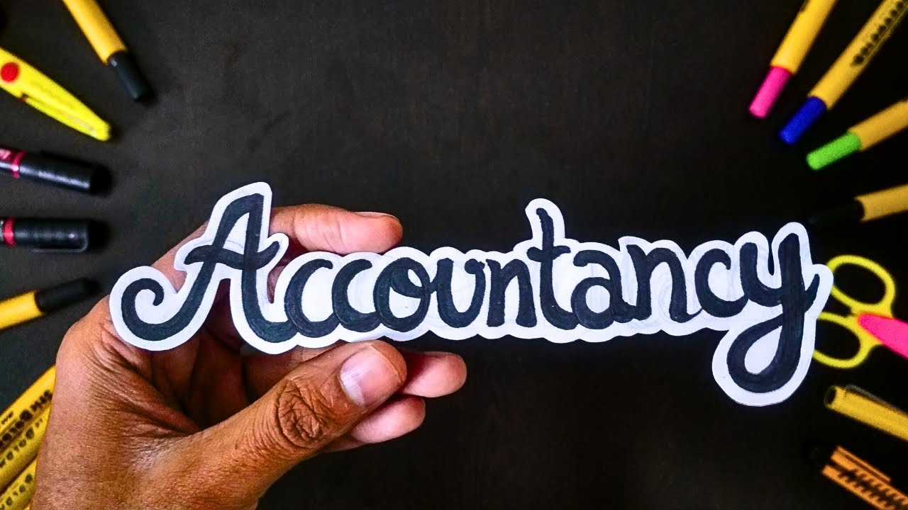 How to Write Accountancy in Decorative Cursive | Elegant and Creative ...