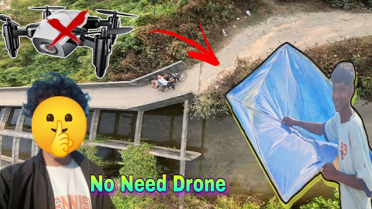 I Tried Making a Drone Kite 🪁 Without Any Drone Parts 🤫 Amazing View 🤗😉 ...