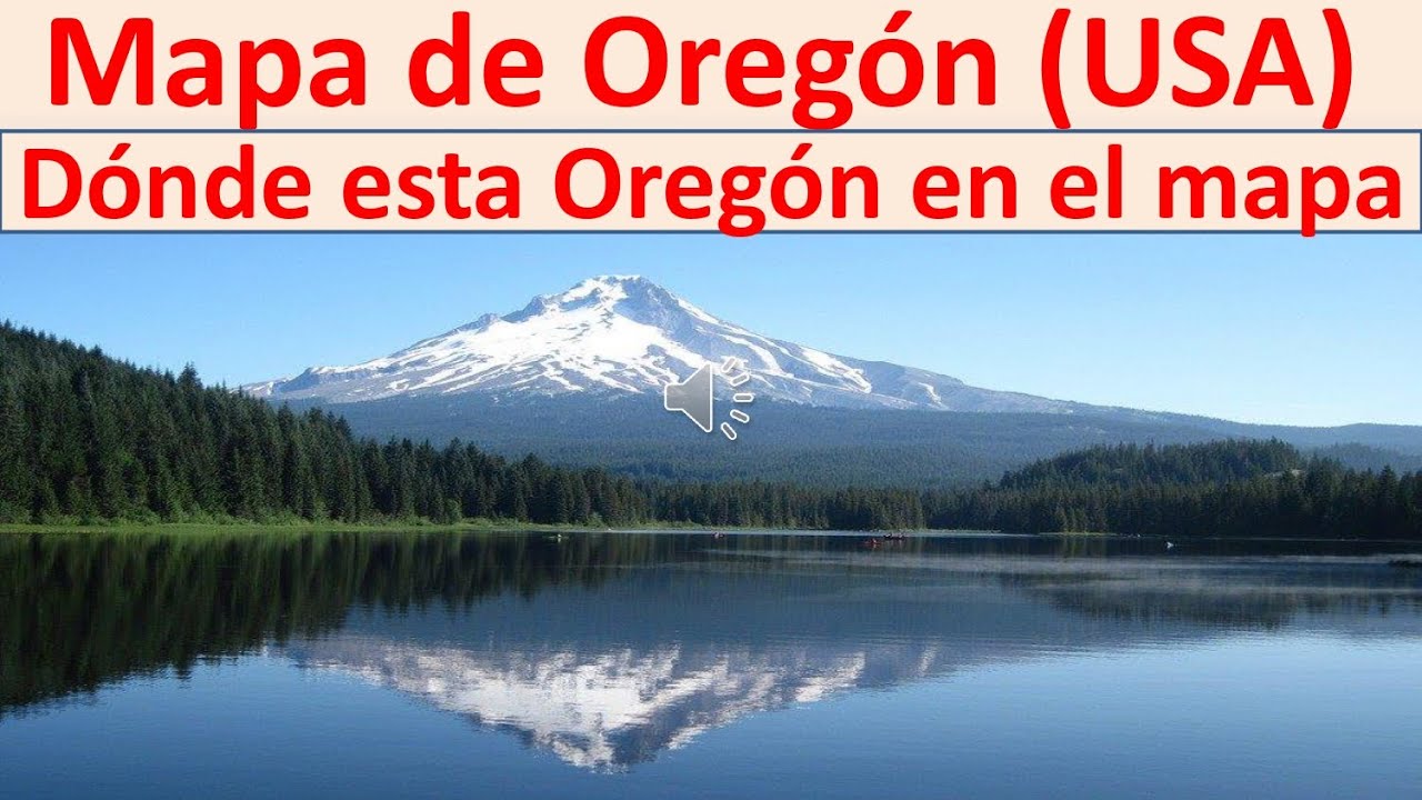 Mapa de Oregon Estados Unidos. Donde esta Oregon. Oregon state map ...