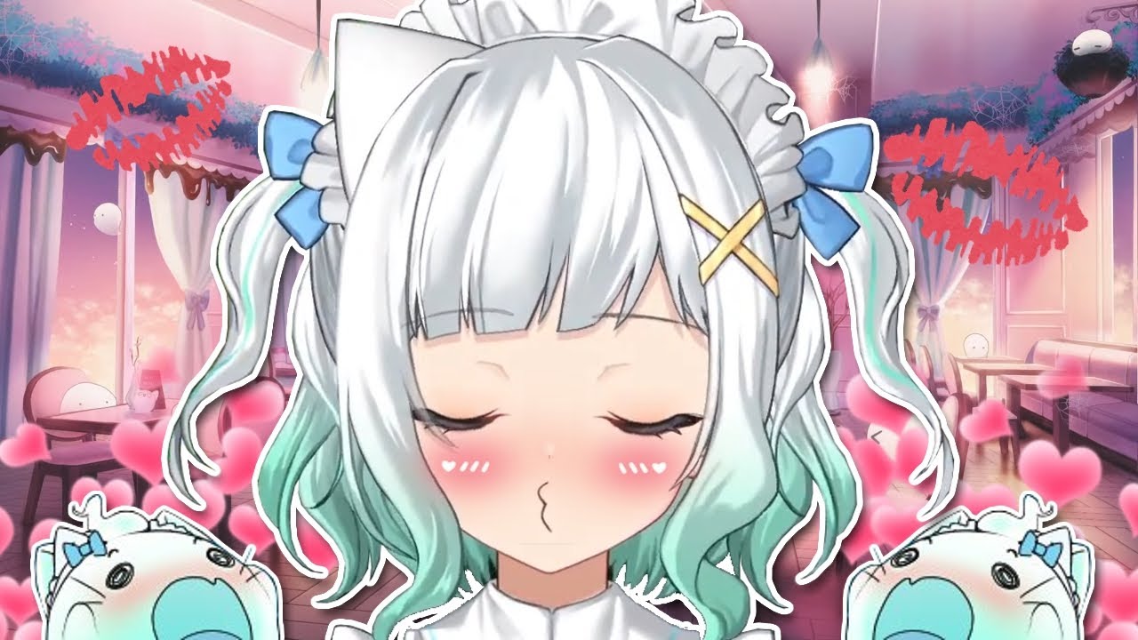 Mint gives lots of kisses to chat 【Maid Mint Fantome】 - YouTube