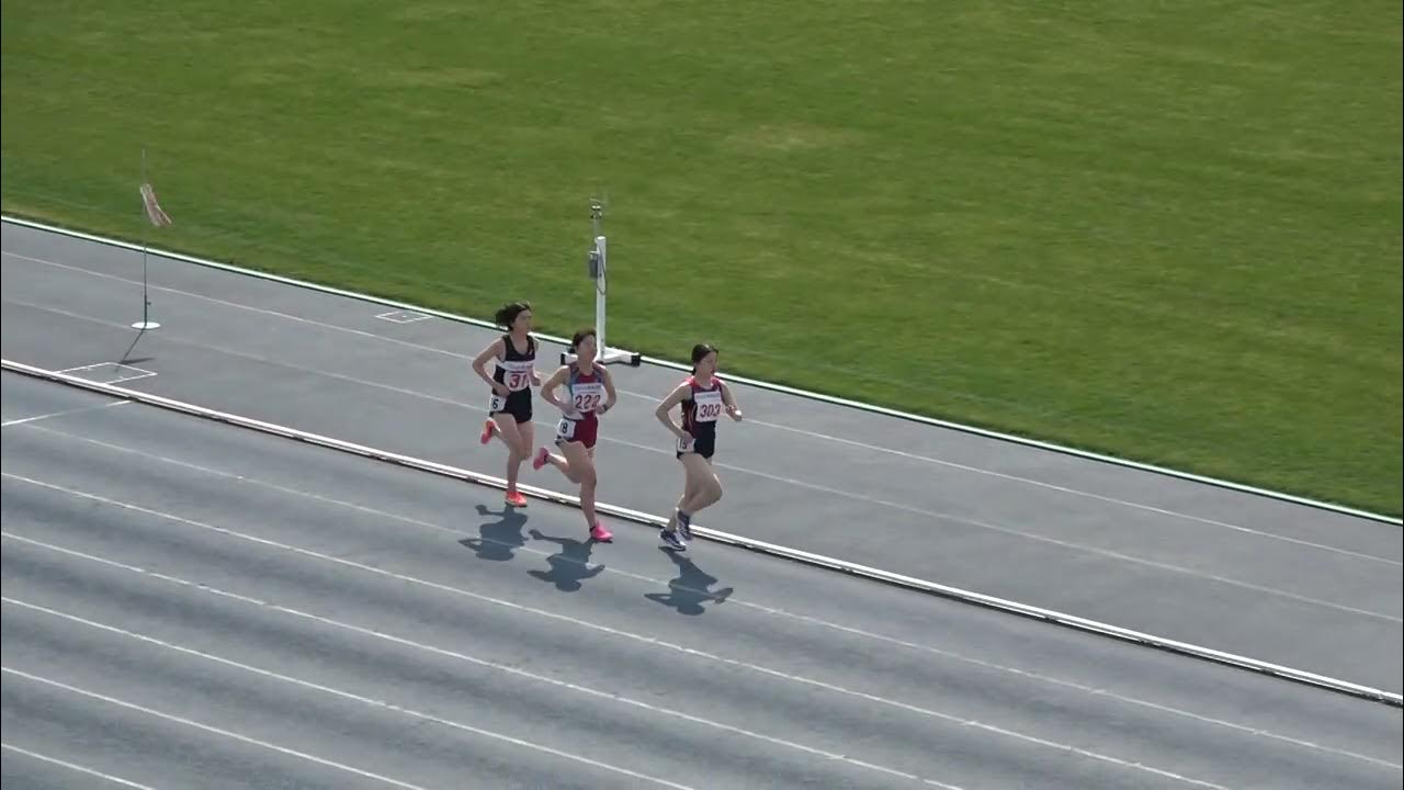 20250320 延岡スプリングチャレンジ 一般女子1500m決勝1組 礒端日奈子 延岡高2 宮崎 5'29"77 - YouTube