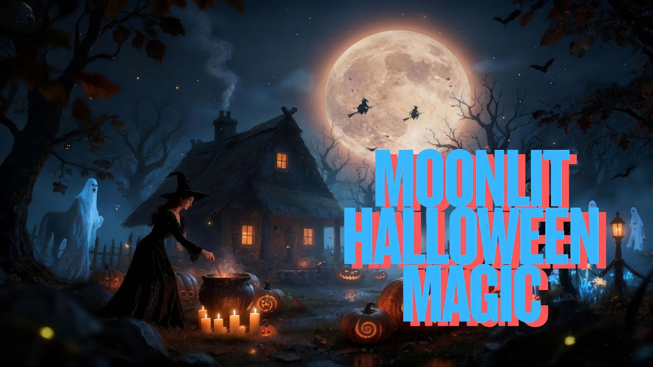 Moonlit Halloween Magic — Calm Witch Night Loop | Relaxing Trance ...