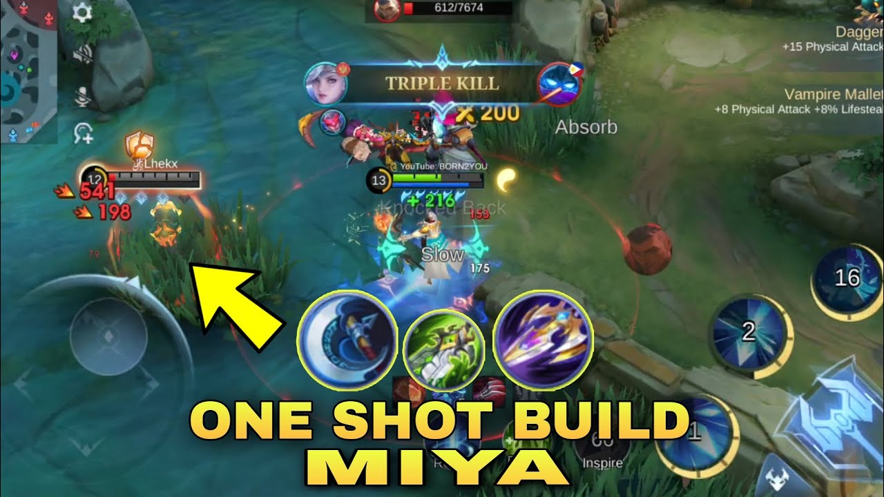 BEST ONE HIT BUILD MIYA - BORN2YOU - YouTube