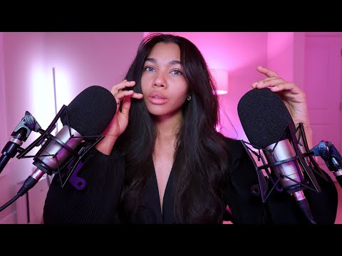ASMR | Fast & Aggressive Spit Painting, Mouth Sounds & Collar Bone Tapping ⚡️👅💖